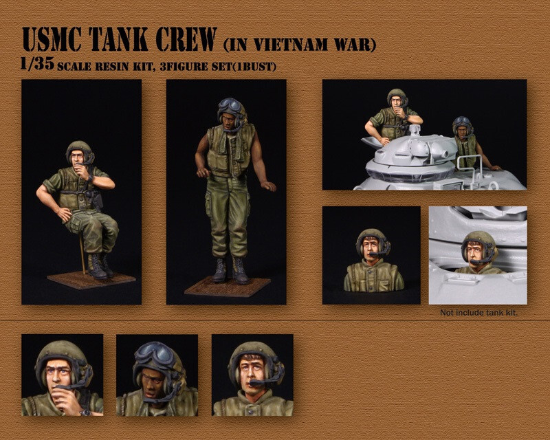1/35 Vietnam USMC Tank Crew (2 Full Figures, 1 bust ) - 35134 | eBay