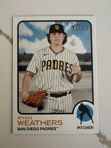 Ryan Weathers San Diego Padres 2022 Topps Heritage Short Print SP #442 ...