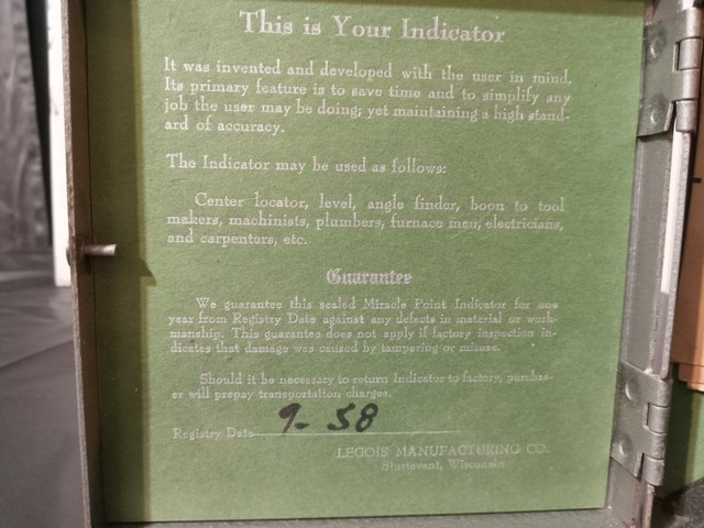 Miracle Point centering head 360 degree CCW #900-03 Made IN USA for ...