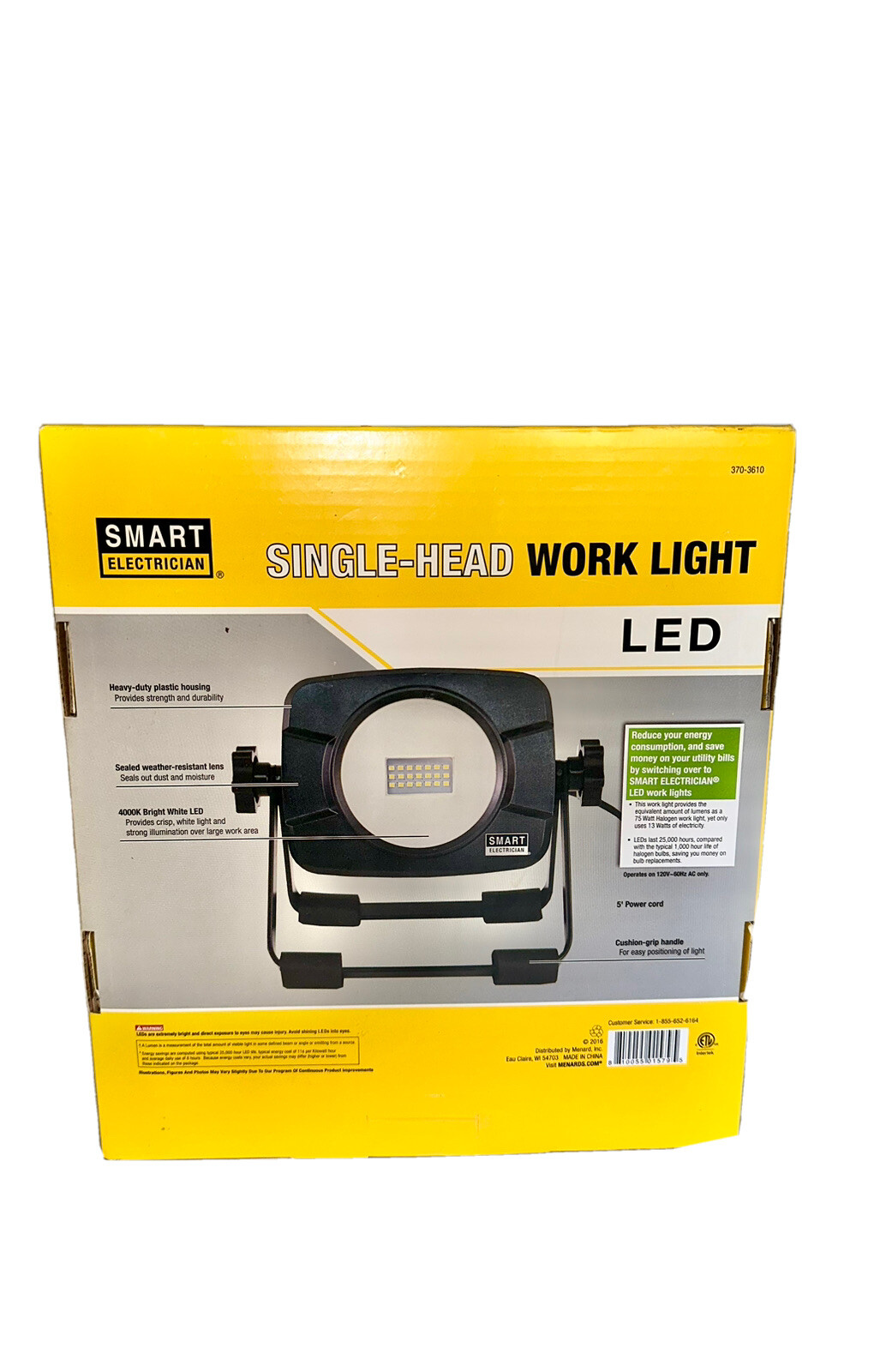 Smart Electrician Single Head Work Light Led 1,000 lumens | eBay