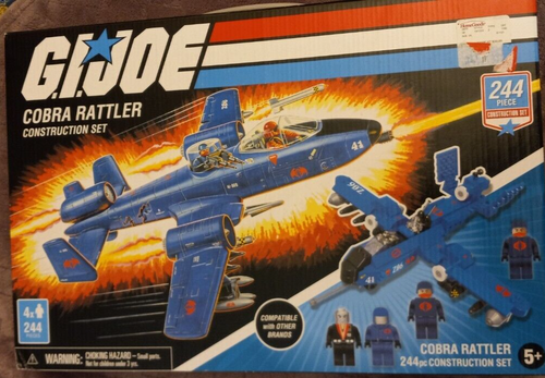GI Joe Cobra Rattler Construction Set 224 Piece Hasbro & Destro Forever ...