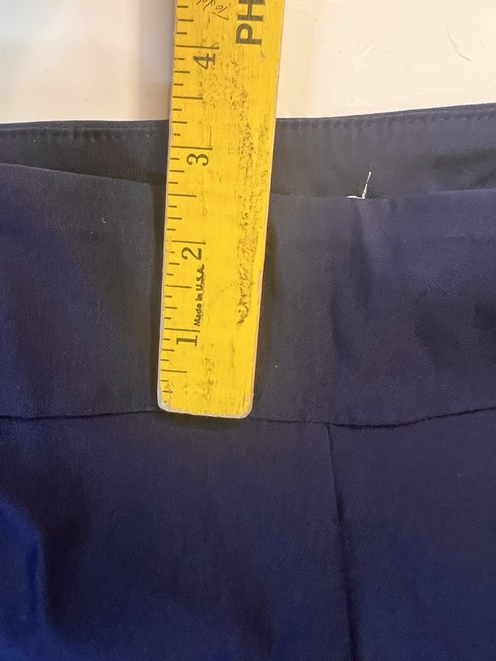 Crown N Ivy Womens Capri Pants Size 22 W 22W Pull on Navy Blue W42 | eBay