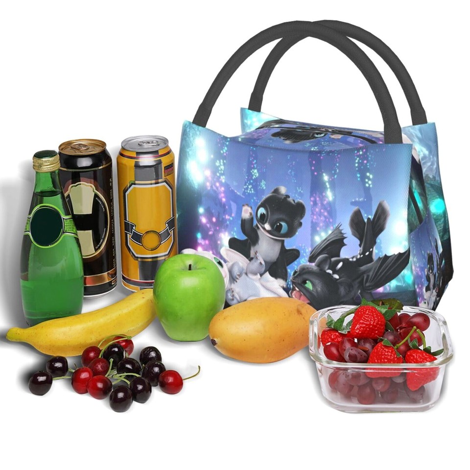 How To Train Your Dragon Insulated Lunch Bag Baby Toothless HTTYD Light ...