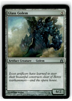 MTG Magic The Gathering Glass Golem Uncommon Moderately Played | eBay