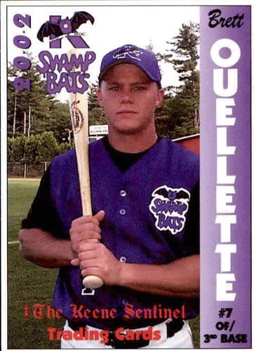 2002 Keene Swamp Bats Team Issue #18 Brett Ouellette Maine Keene New ...