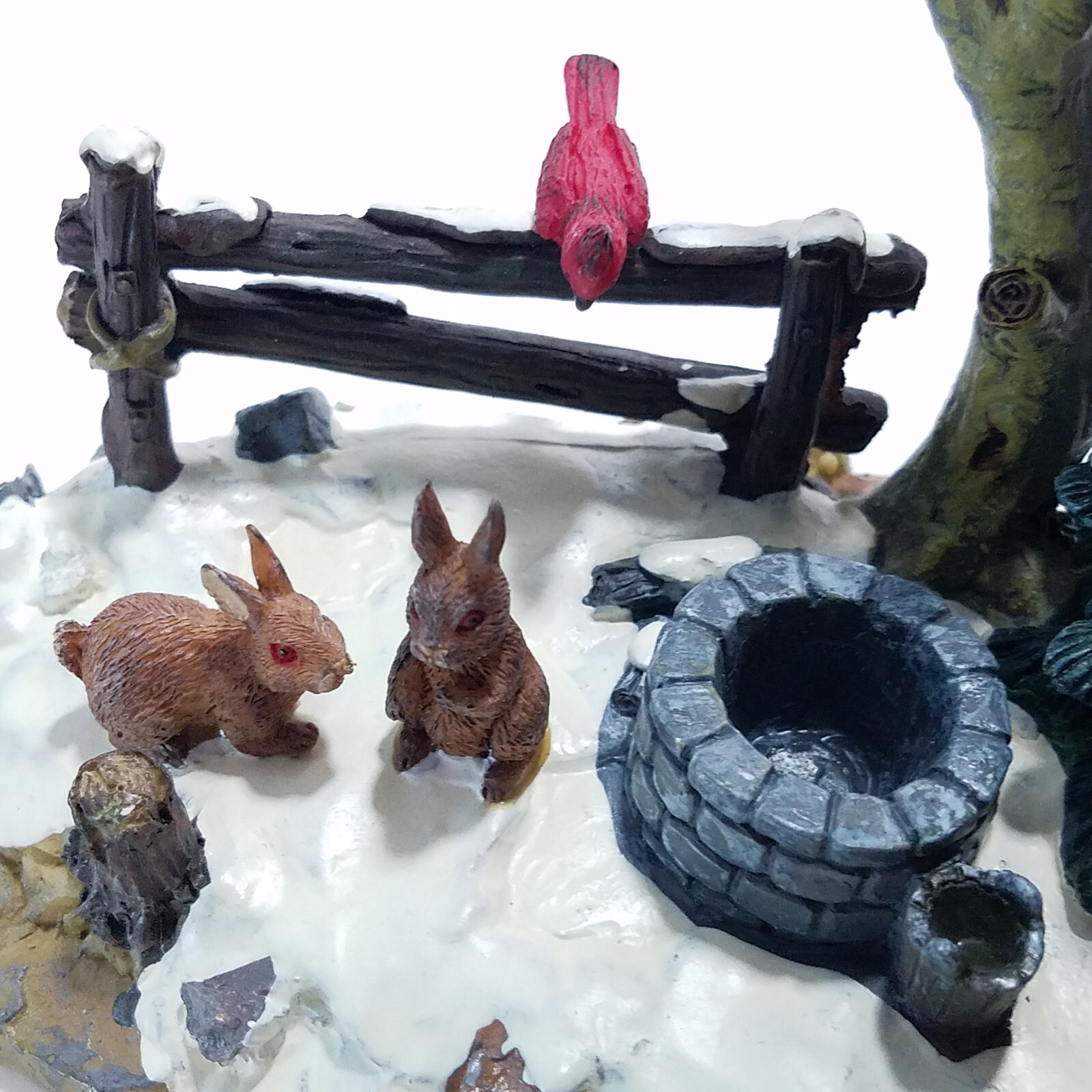 Lemax 2001 Curious Bunnies Village Collection #13353 Cardinal Woodland ...
