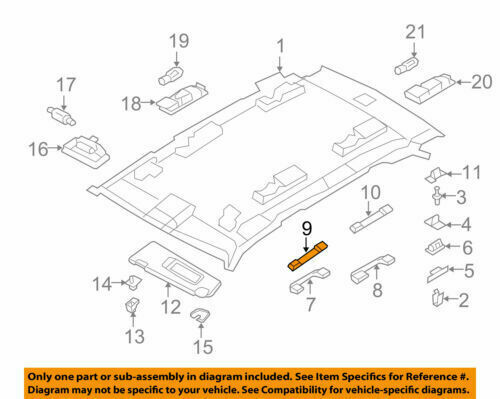 OEM BMW E70 E70N SUV ADAPTER PLATE FRONT GRAB HANDLE 51166954936 ...