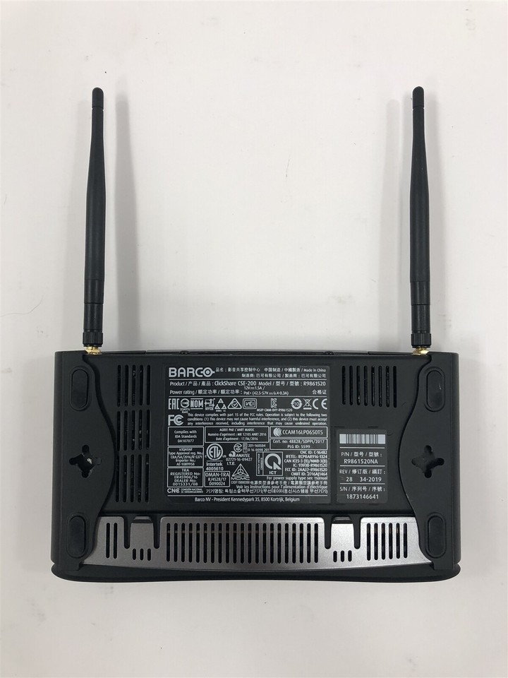 Barco Clickshare CSE-200 R9861520 Conference Unit w/ 2 ClickShare ...