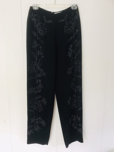 Chetta B Beaded Slacks Sz 8 | eBay