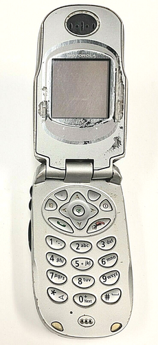 Motorola i series i730 - Silver ( Nextel ) Cellular Flip Phone - READ ...