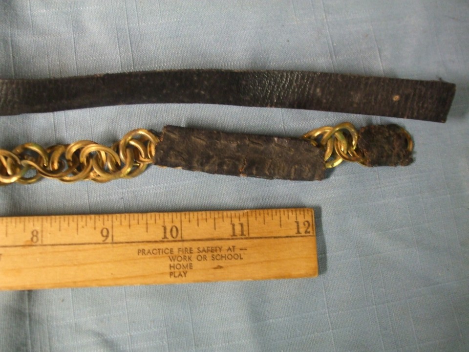 US DRESS HELMET CHAIN AND REPLACEMENT STRAP ORIGINALS 1880'S ABOUT 14 ...