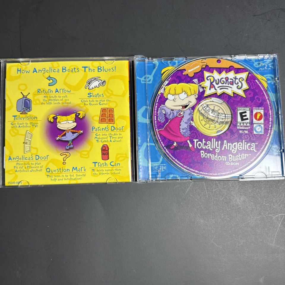 RUGRATS Totally Angelica Boredom Buster PC CD Rom, windows 95/98 ...
