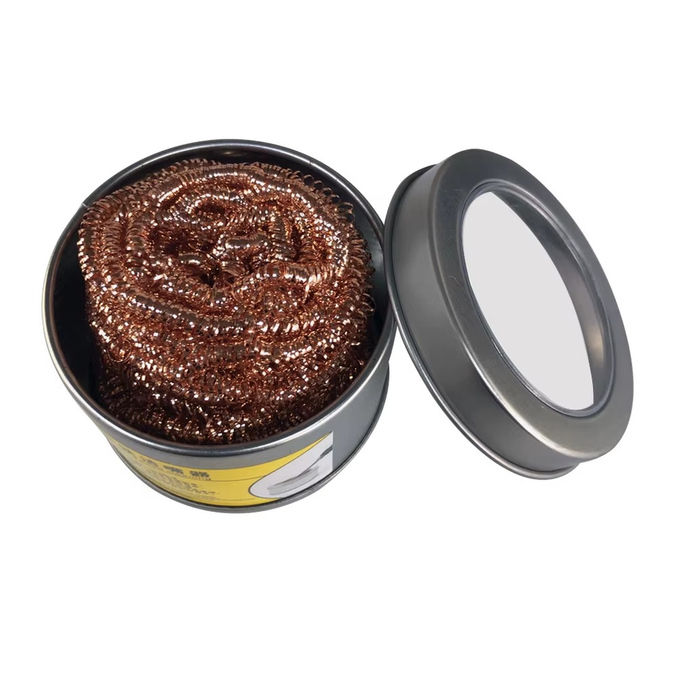 Soldering Iron Tip Cleaner Copper Wire Cleaning Ball with Metal Mesh ...