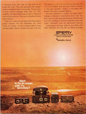Sperry Rand 1968 Flight Systems Print Ad Ocean Sunset | eBay