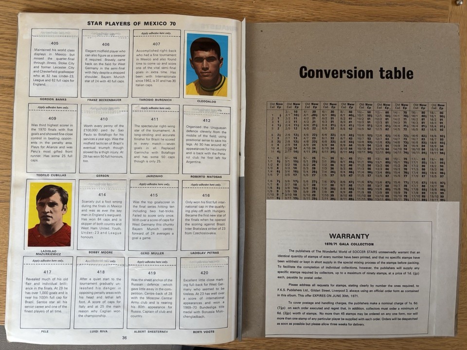Fks Soccer Stars 1970/71 Gala Edition-P/complete + a Few Spares | eBay UK