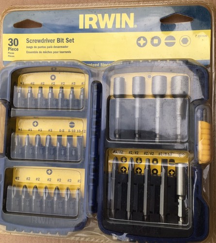 Irwin 30 Pc. Screwdriver & Fastener Bit Set 673765007326| eBay