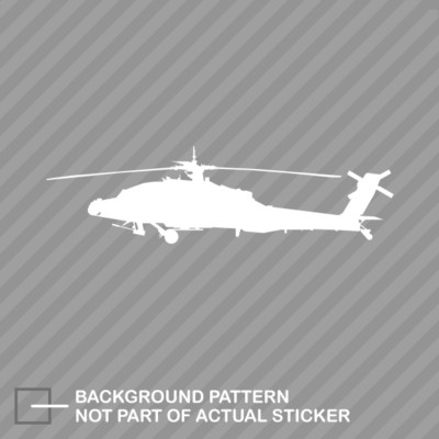 AH-64 Apache Sticker Decal Vinyl F4 military monster helicopter attack ...