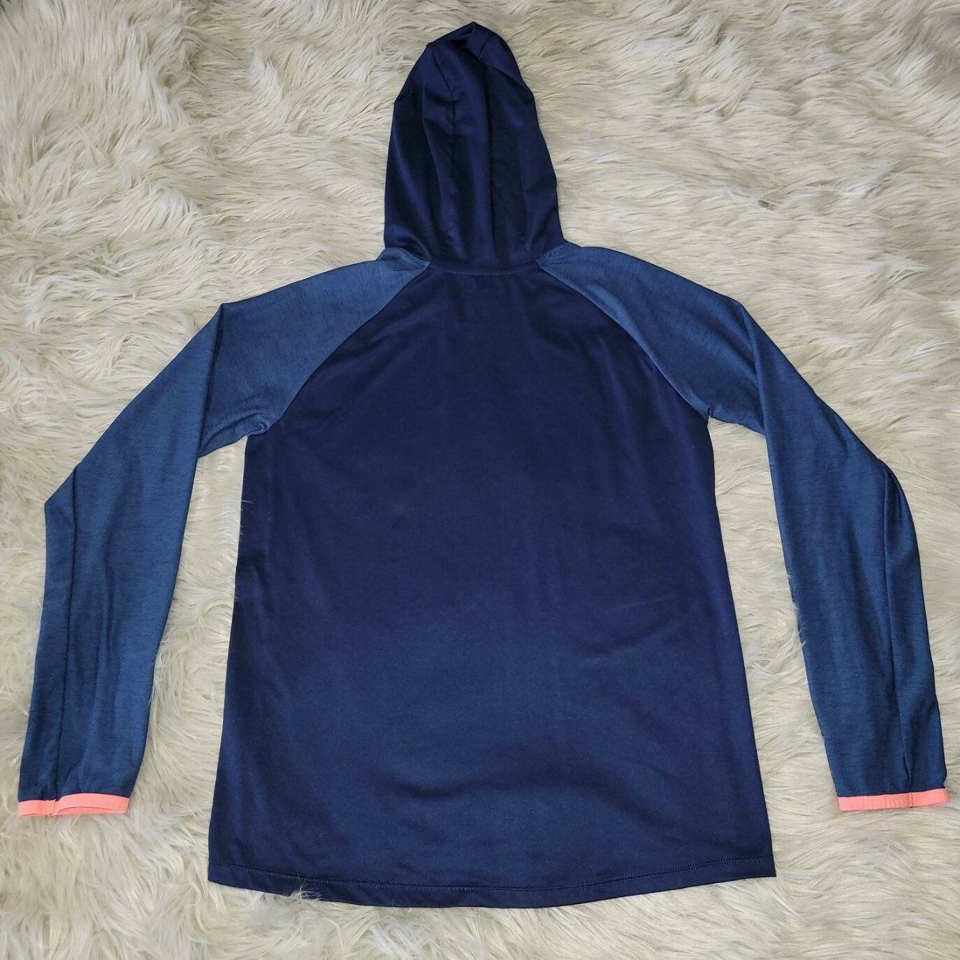 Women's Athleti Russell Blue Orange Hooded Pullover Sixe XL 14 to 16 RN ...