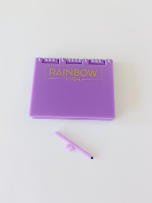 Rainbow High Doll Violet Willow Purple Sketch Book Journal Pencil Pen ...
