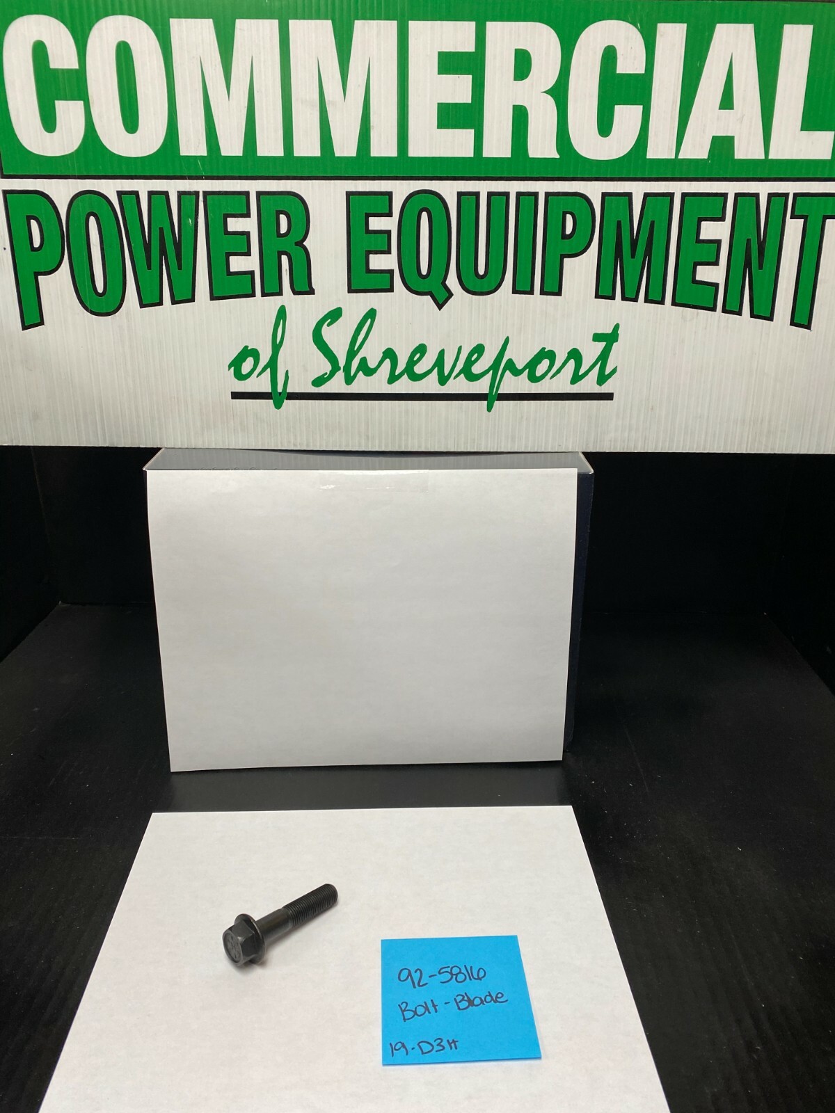 92-5816 OEM TORO / EXMARK BLADE BOLT FOR GROUNDSMASTER, Z MASTER, LAZER ...