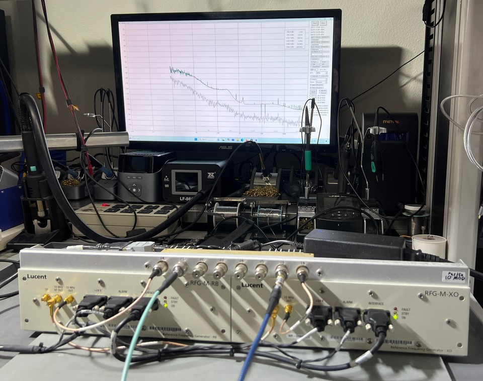 Lucent Symmetricom Datum RFG-M-Rb LPRO & RFG-M-XO 6x 10MHz Frequency ...