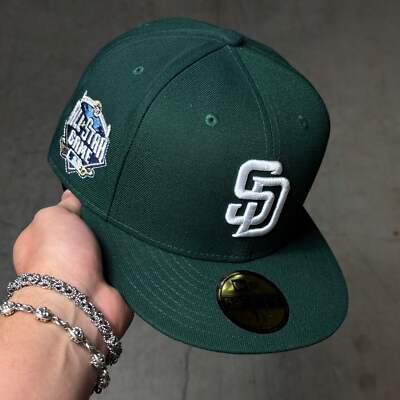 NWT 3/8 Green San Diego Padres 2010 All Star Game 59fifty New Era ...
