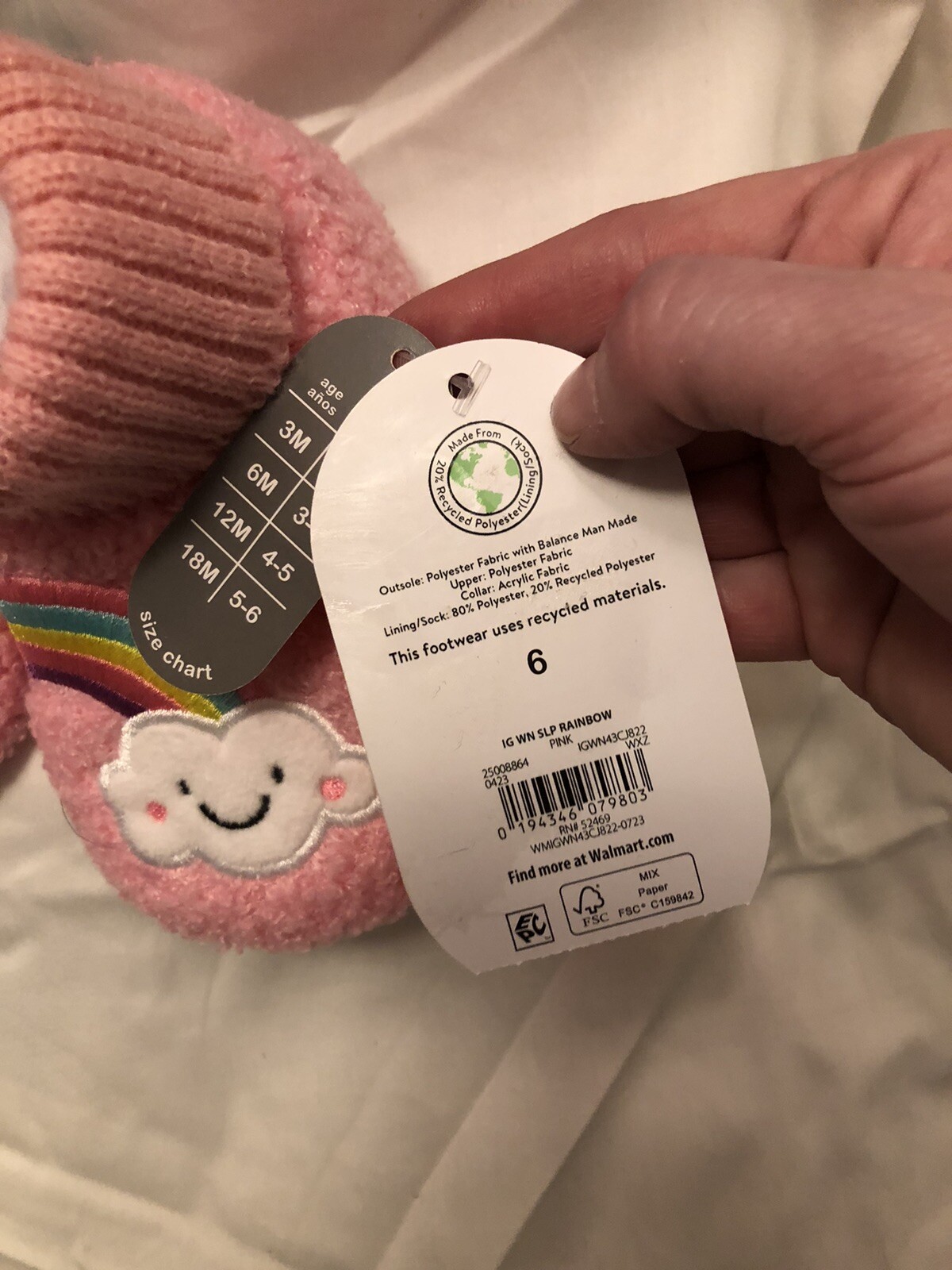 New With Tags Girls Size 6 (18M) Wonder Nation Two Piece Bedroom Shoes ...