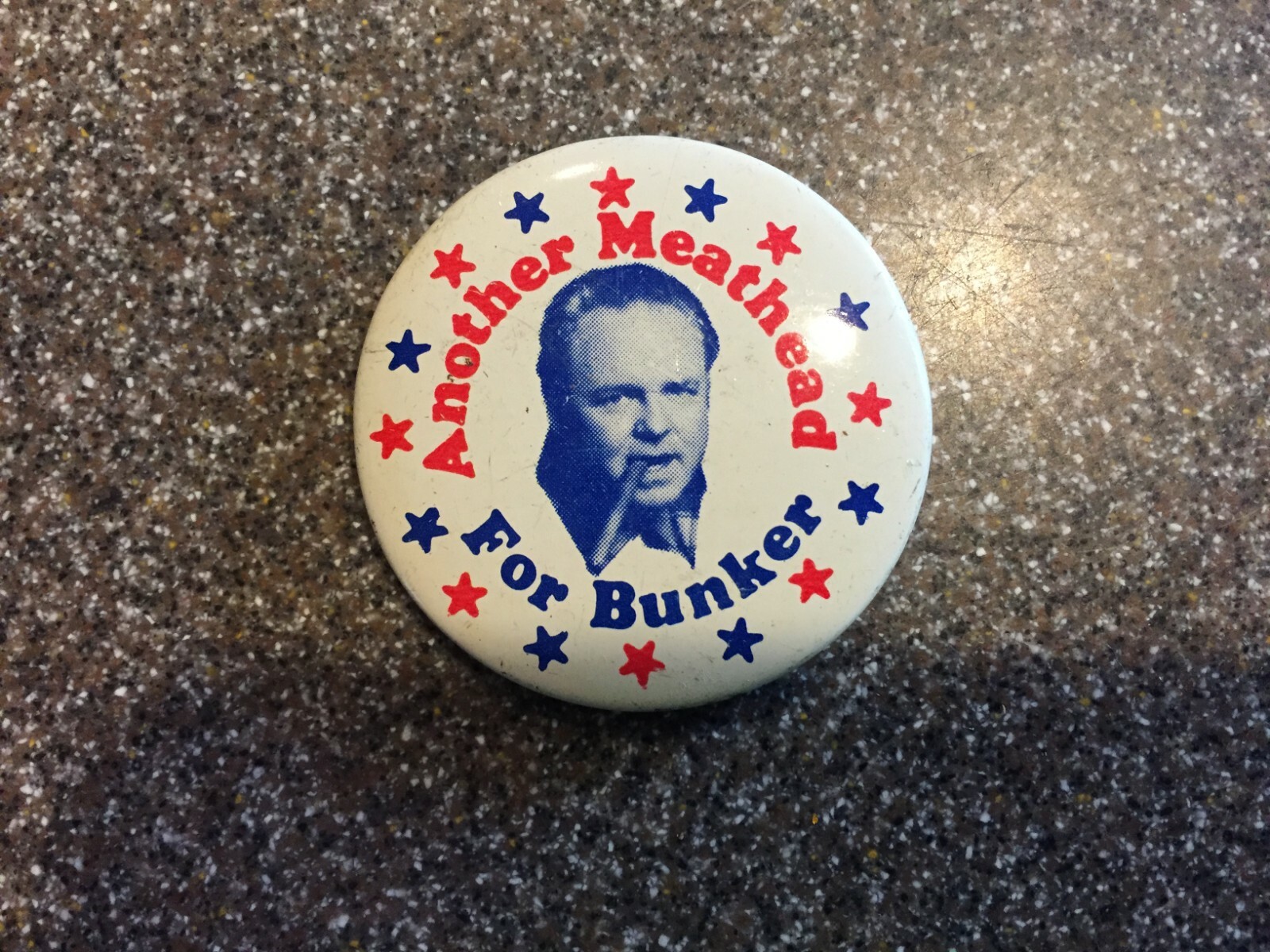 Vintage Another Meathead for Bunker - 1972 - Pinback Pin Button ...