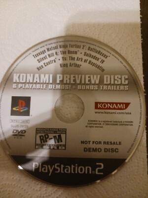 Konami Preview Disc (Demo Disc) (Sony PlayStation 2, 2004) | eBay