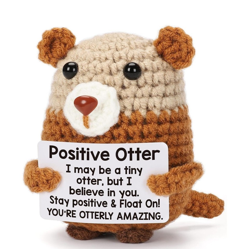 Positive Crochet Doll Positive Card Potato Doll Handmade Wool Knitted ...