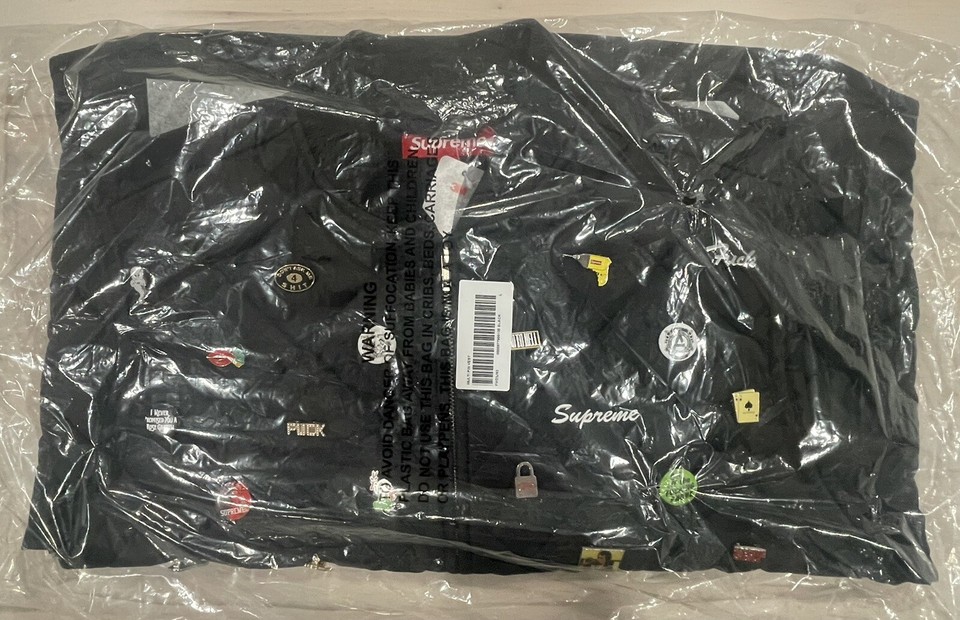 Size Large - Supreme Pins Quilted Work Vest Black FW23 NEW | eBay