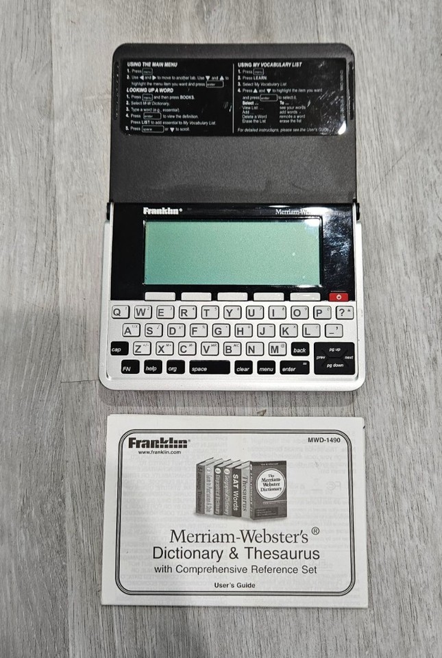 Franklin MWD-1490 Merriam Webster Electronic Dictionary and Thesaurus ...