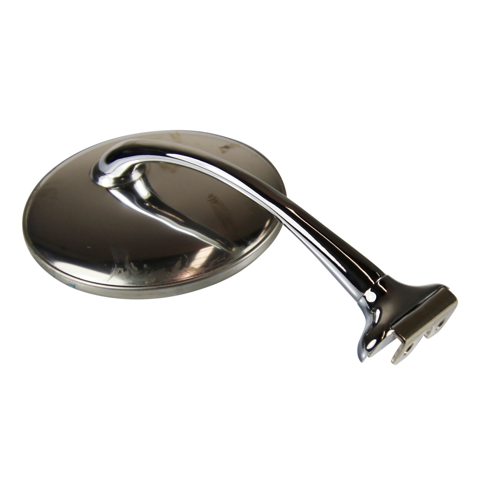 4" Stainless Straight Arm Peep Side Door Edge Glass Mirror Outside Rear ...