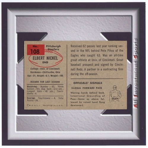 1954 Bowman ELBIE NICKEL #108 NM+ *stunning card for your set* M32b | eBay