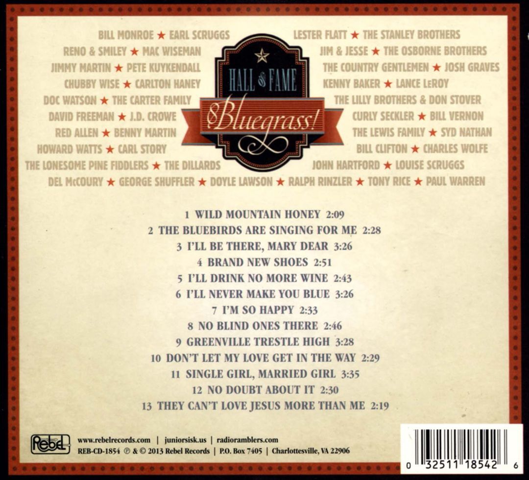 JOE MULLINS/JUNIOR SISK HALL OF FAME BLUEGRASS! NEW CD 32511185426| eBay