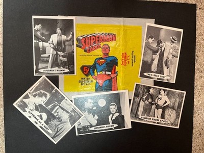 ONE 1965 Superman 5¢ Wax Pack Wrapper (George Reeves) Nice Condition ...