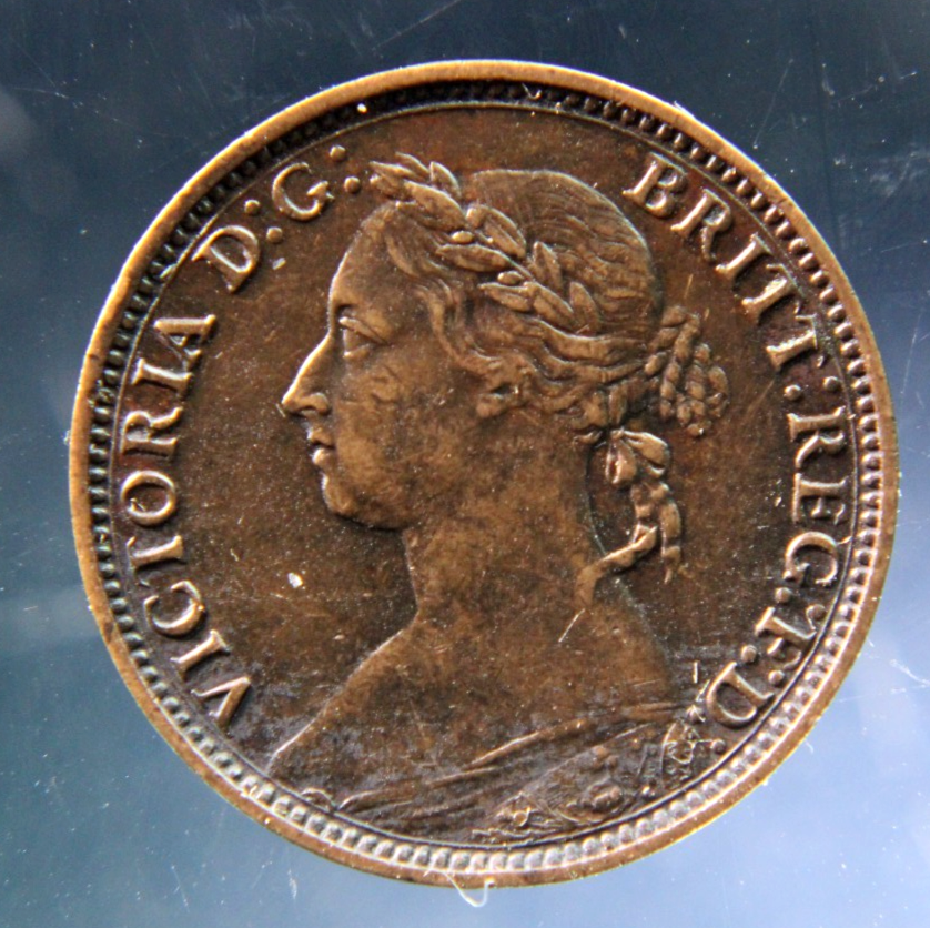 Great Britain, Farthing, 1881 bronze coin, Victoria,#2 | eBay
