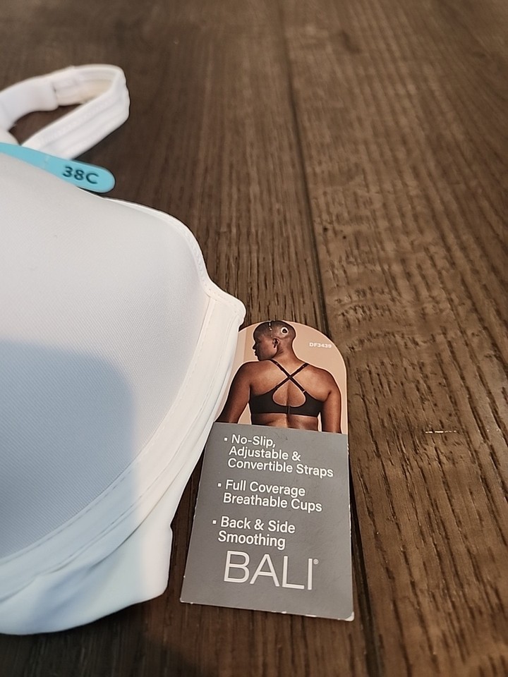 Bali Passion for Comfort Minimizer Underwire Bra, 38C - White NWT | eBay