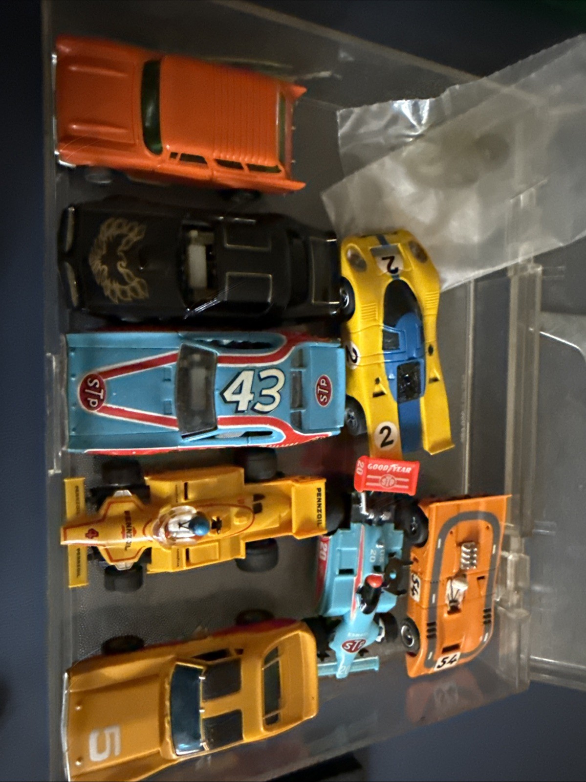 Vintage Racing Team Remote Control Slot Car Set. 8 Slot Cars, Tracks, W ...