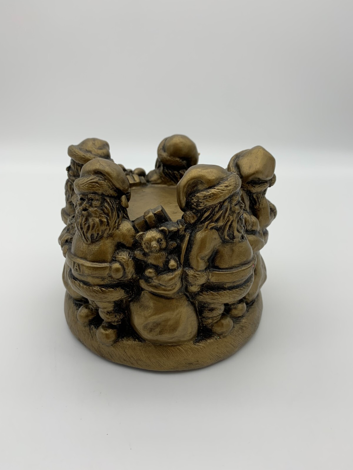 Vintage round Santa candle holder | eBay