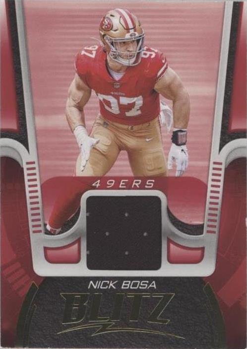 2021 Panini Playbook - Blitz Nick Bosa #BTZ-NBO Memorabilia (MEM) for ...