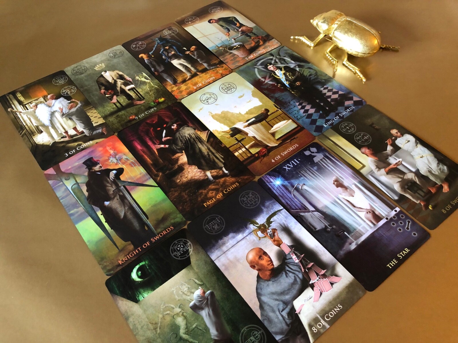 Madhouse Tarot Deck. Illustrated by hand Divination Cards. Metaphoric ...