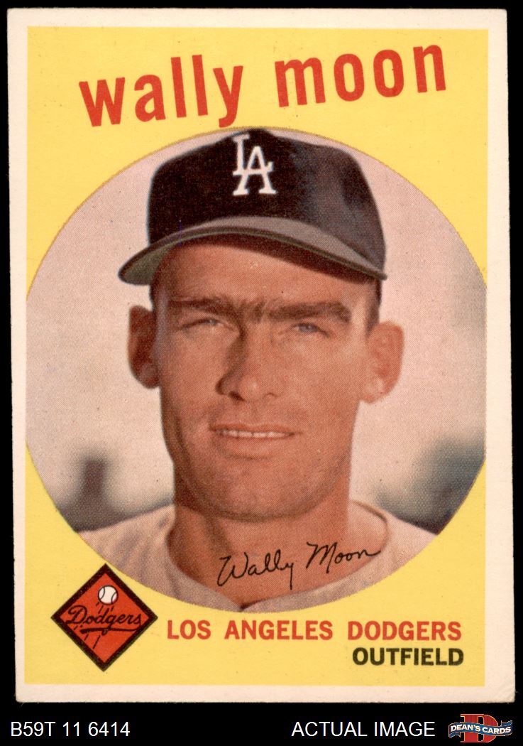1959 Topps #530 Wally Moon Dodgers 6.5 - EX/MT+ | eBay