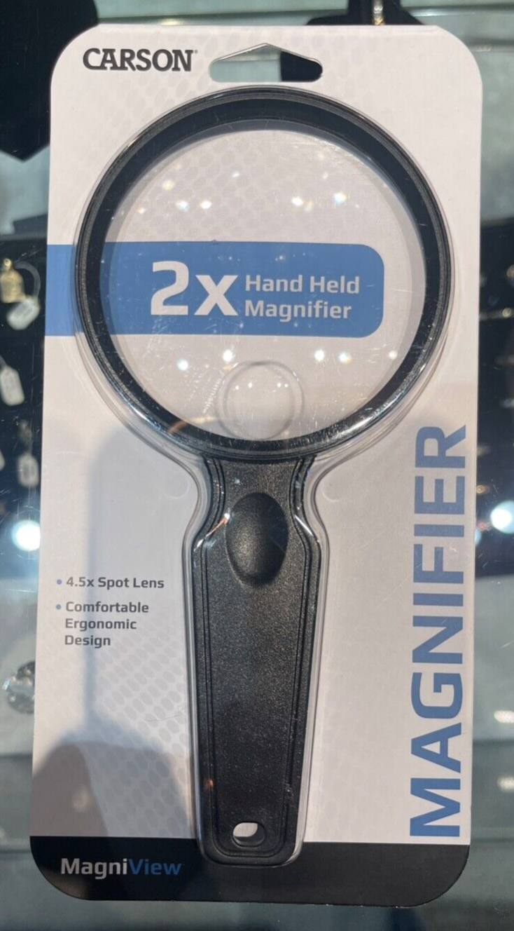 Carson 2X Crystal Clear Acrylic Lens Magnifier ~ Item #DS-36 | eBay