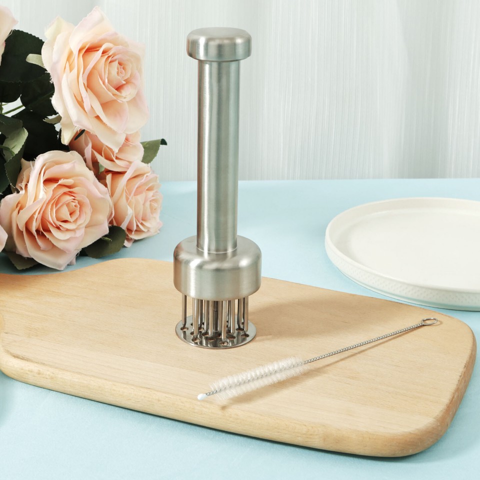 Stainless Steel Meat Tenderizer Meat Piercing Tenderizer for Steak and ...