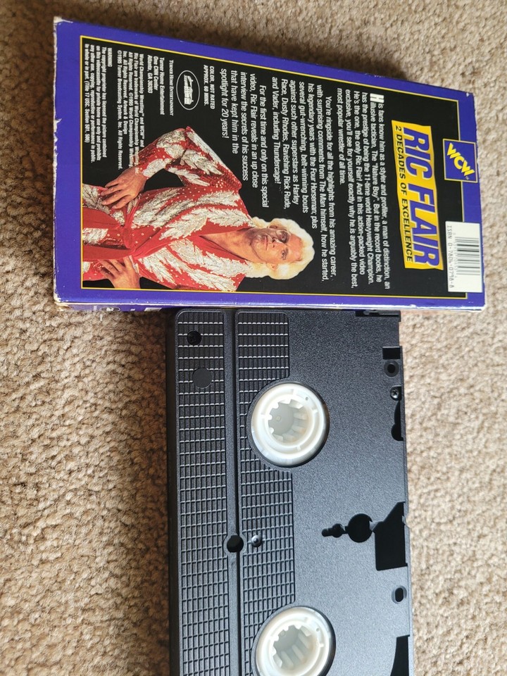 WCW Ric Flair "Two Decades of Excellence" (VHS,)muta,Rick Rude,vader ...
