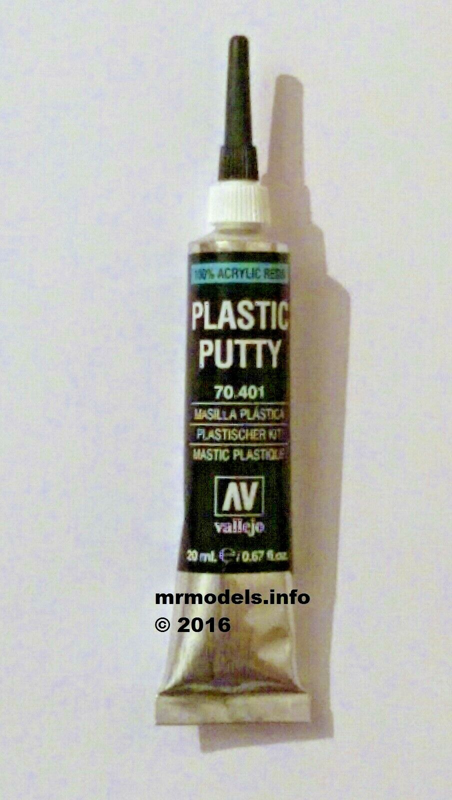AV Vallejo Modelling Plastic Putty / Filler Acrylic Resin 20ml Tube New ...