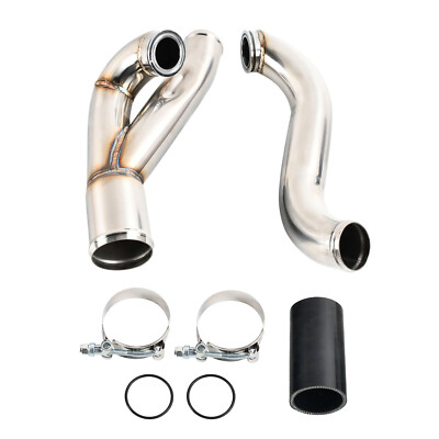 2" Stainless Turbo Outlet Charge Pipe Kit For 2007-2013 BMW 335i 335is ...