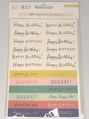 Crate Paper HOORAY 153 Stickers | eBay