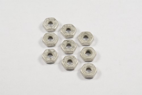 Lot of 9 MS35650-305T MIL Hex Nut 10-32 x 3/8 W 1/8" H Tin on Stainless ...